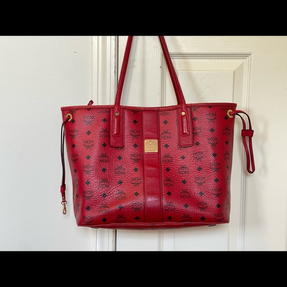 MCM | Bags | Red Mcm Bag Authentic | Poshmark